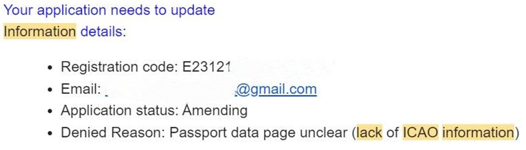 [Refused Vietnam E-visa] Passport data page unclear (lack of ICAO ...